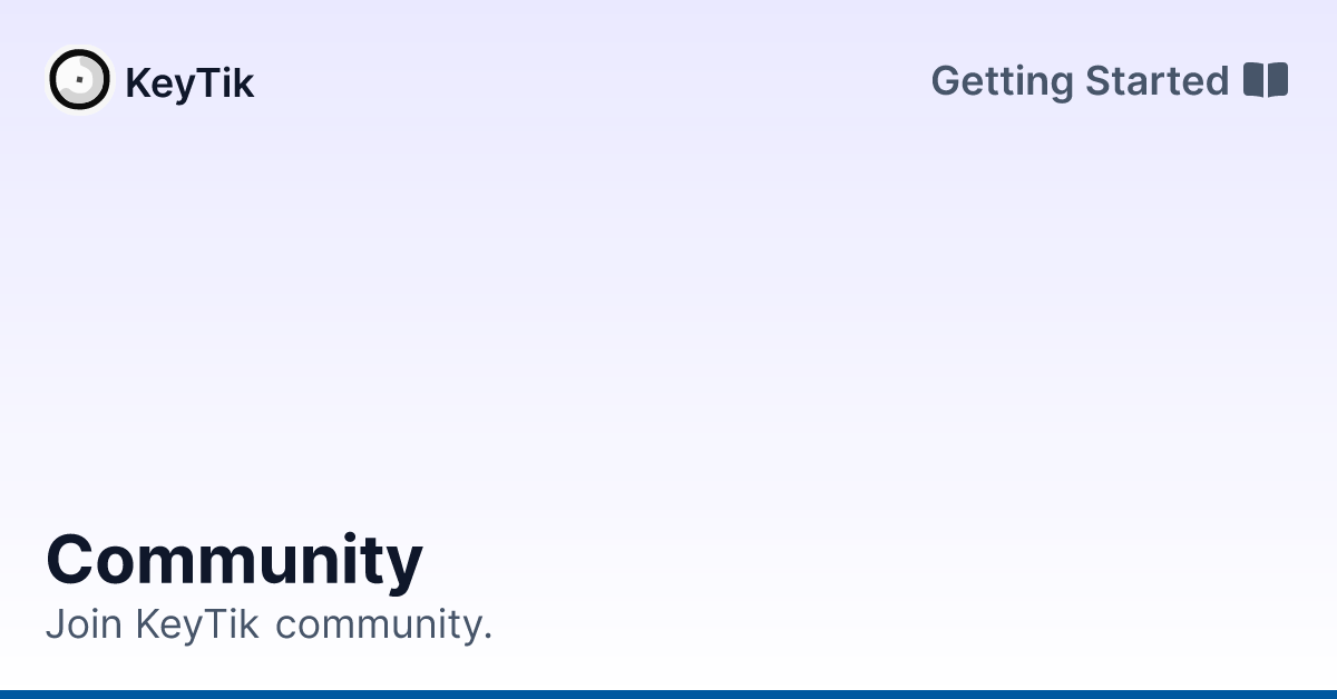 Community | Getting Started