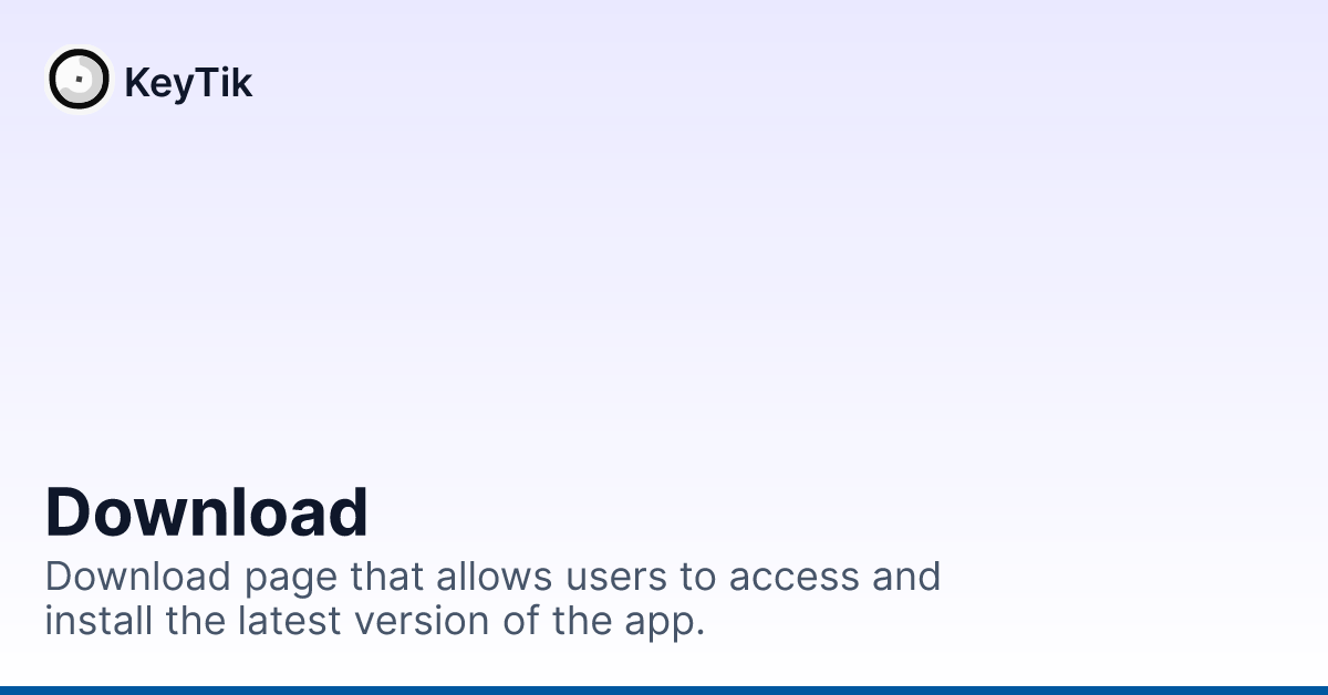 Download | KeyTik